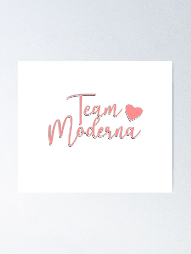 "Team Moderna script" Poster by ae0829 | Redbubble