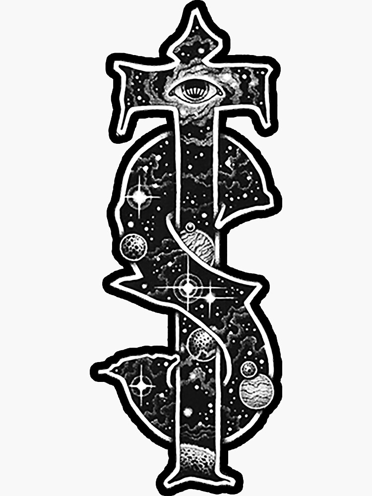 "crossed S symbol" Sticker by Amited | Redbubble