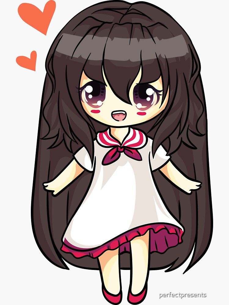 "Cute Short Anime Girl Just Chibi Size" Sticker for Sale by ...