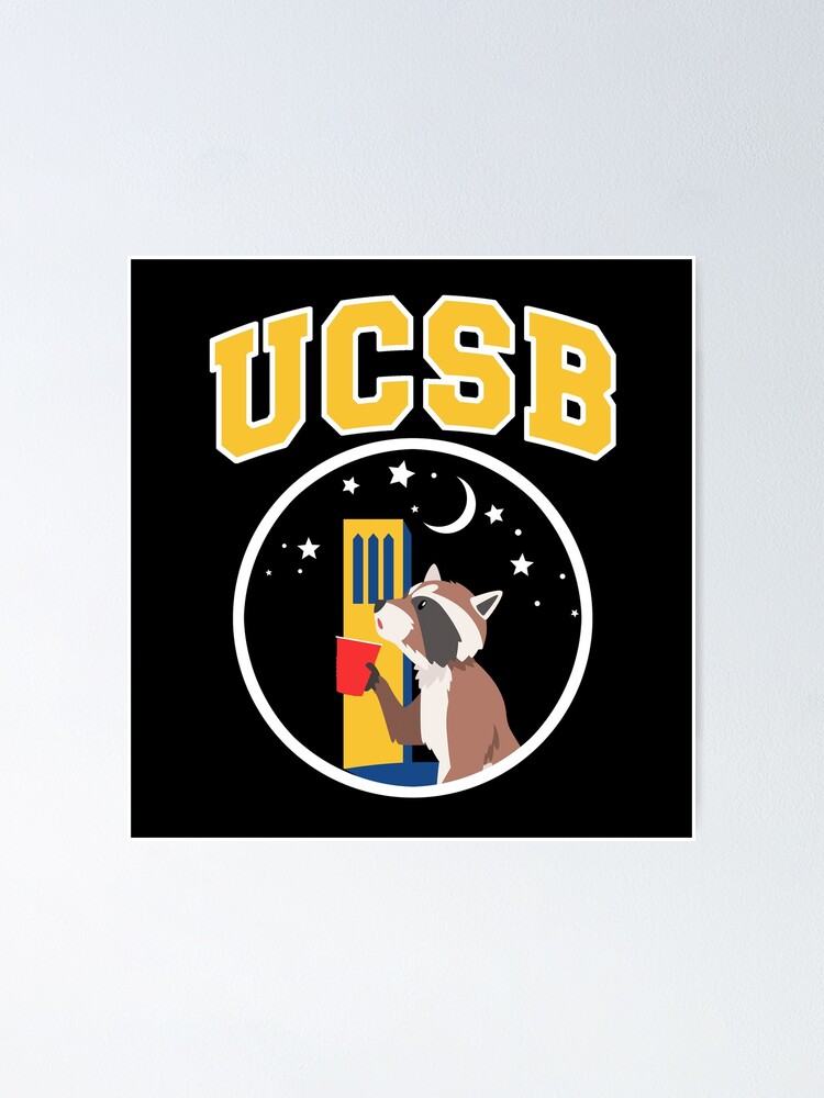 "UCSB Raccoon" Poster by olliefu | Redbubble