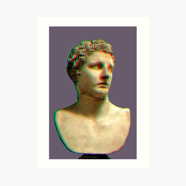 "Vaporwave Roman Bust" Art Print by pkbrendan | Redbubble