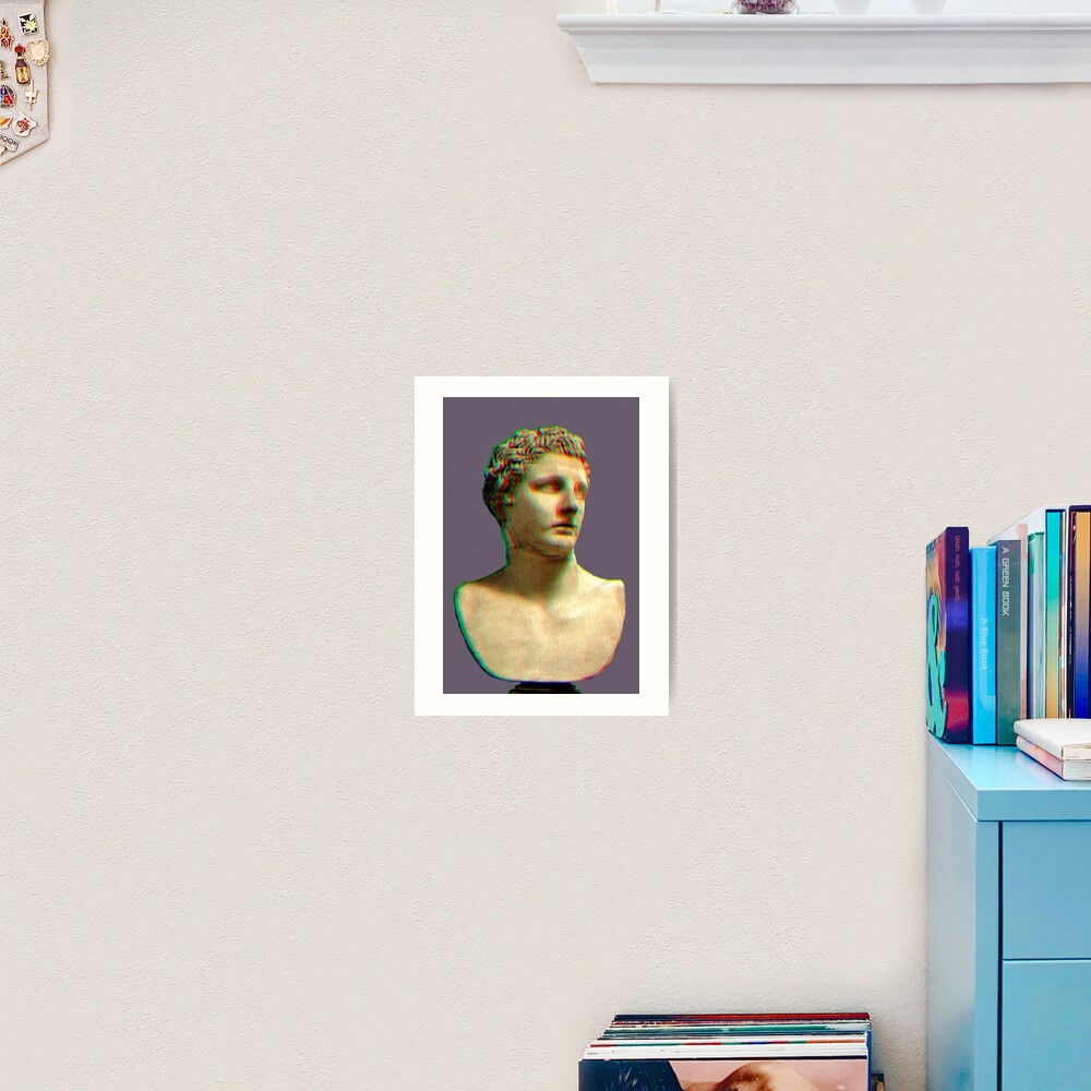"Vaporwave Roman Bust" Art Print by pkbrendan | Redbubble