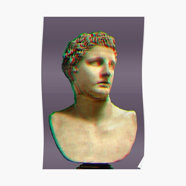 "Vaporwave Roman Bust" Poster by pkbrendan | Redbubble