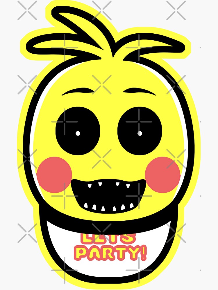 "Broken Toy Chica Funny Five Nights At Freddys 2" Sticker for Sale by ...