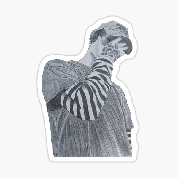 "Nothing,Nowhere Drawing " Sticker for Sale by brodierummery | Redbubble