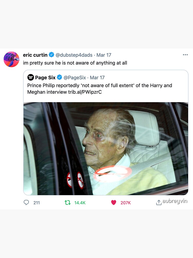 "prince phillip meme" Sticker for Sale by aubreyvin | Redbubble