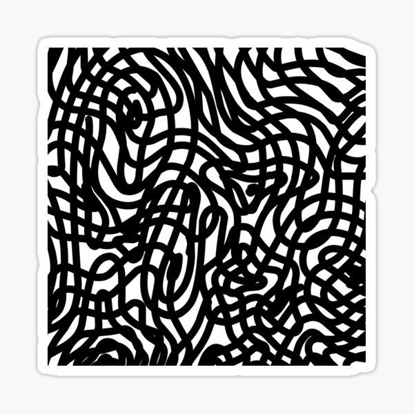 "Line art design" Sticker for Sale by Abay-Art | Redbubble