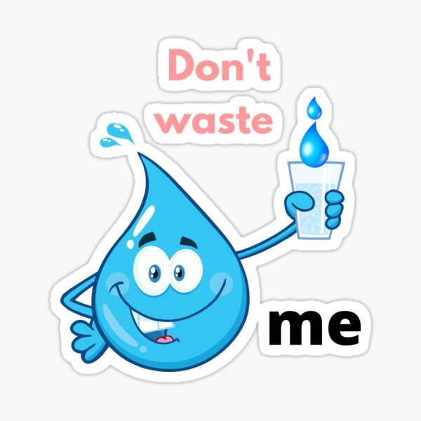 "save water " Sticker for Sale by Rishita30 | Redbubble
