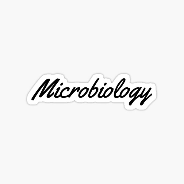 "Microbiology - Label" Sticker for Sale by atomsandler | Redbubble
