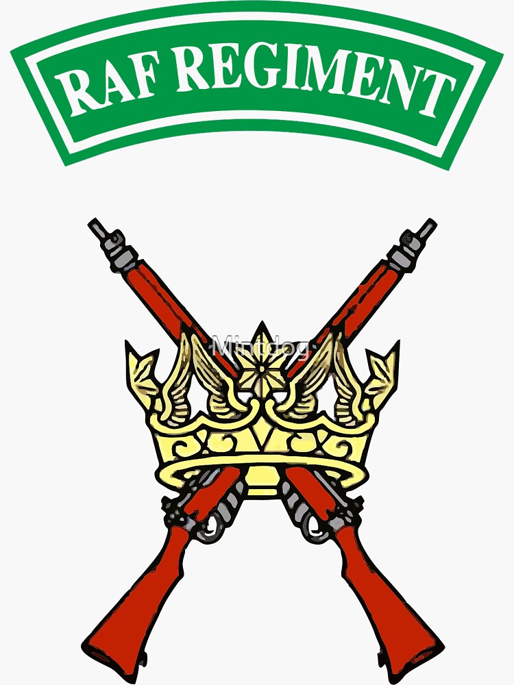 "RAF Regiment" Sticker by Mintdog | Redbubble