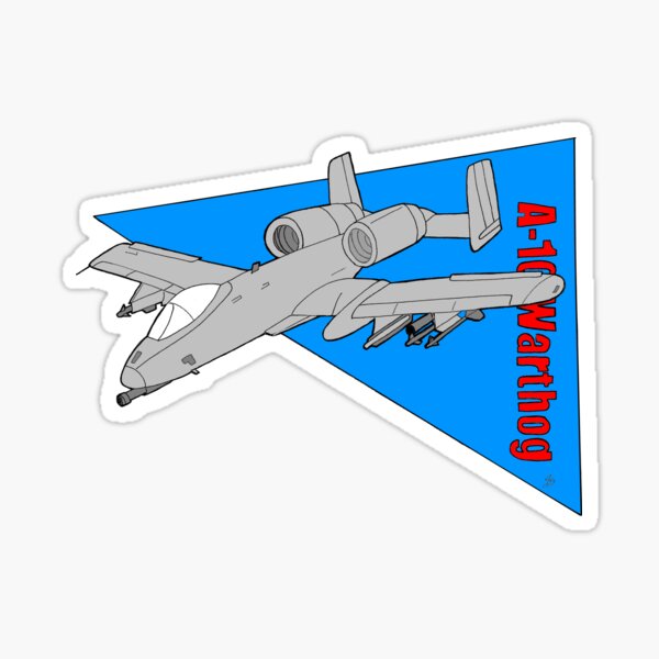 "A-10 Warthog" Sticker for Sale by Jedimaster73 | Redbubble
