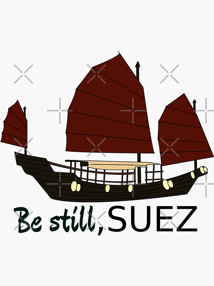 "Suez Canal" Sticker for Sale by 42nooARTS | Redbubble