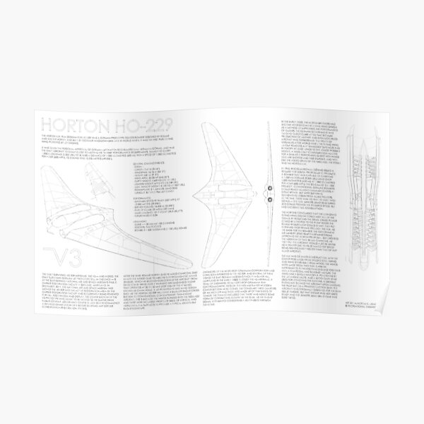 "Horten HO-229" Poster for Sale by JRemmer | Redbubble