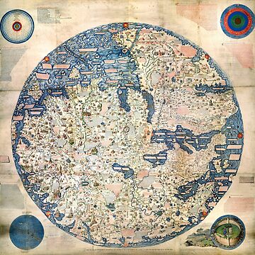 "1458 World Map by Fra Mauro" Poster for Sale by paulrommer | Redbubble