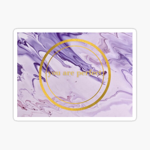 "you are perfect" Sticker for Sale by DesignWithNeza | Redbubble