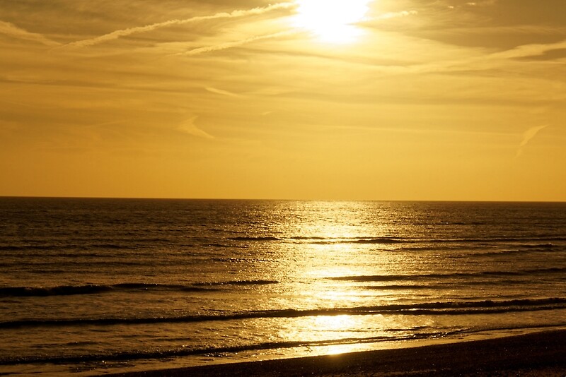 "Sunset over the English Channel" by Stephen Frost | Redbubble