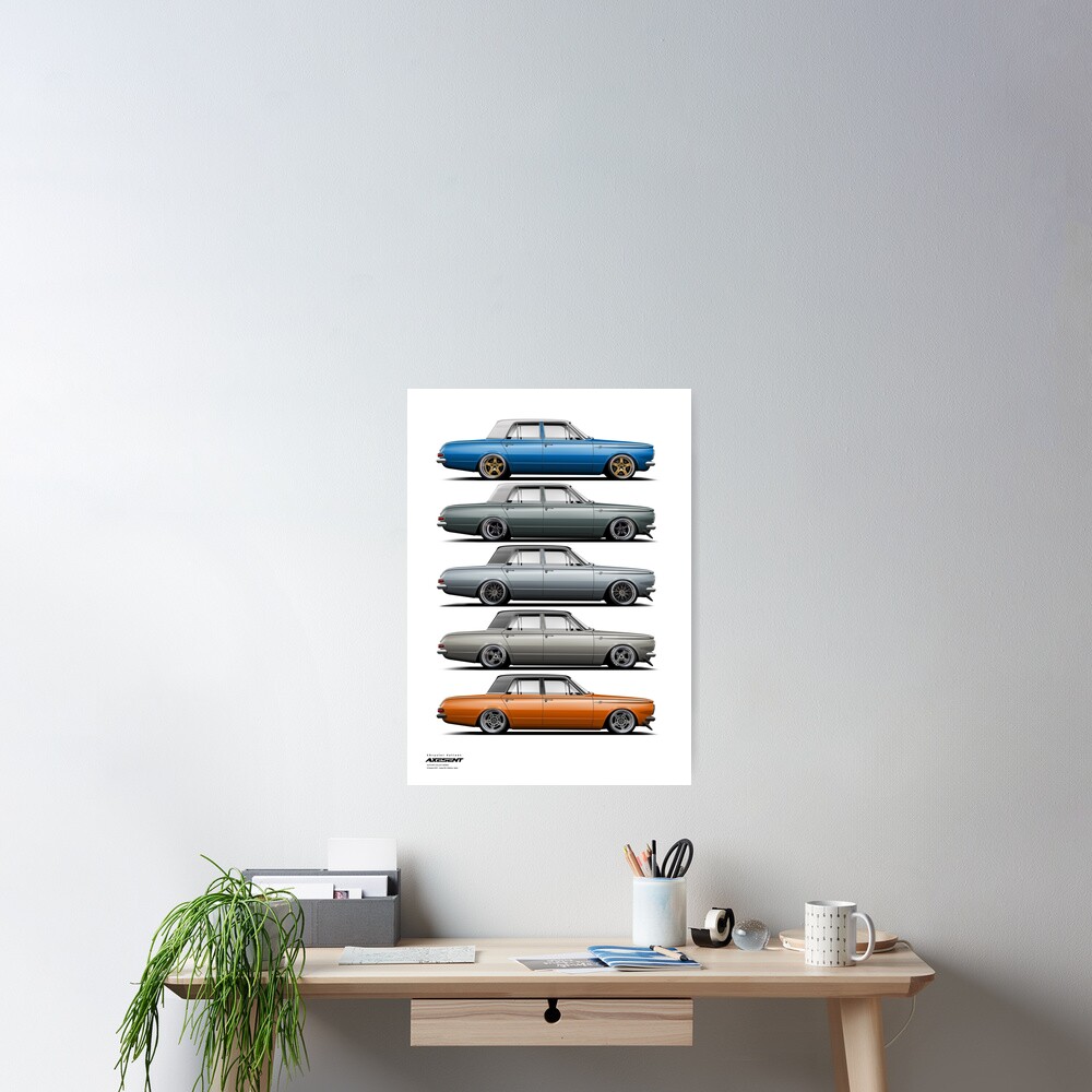 "Collector Series - Chrysler Valiant v2" Poster for Sale by kanseigazou ...
