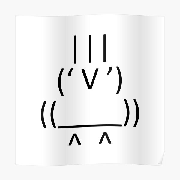 "Ascii Bird" Poster by amini54 | Redbubble