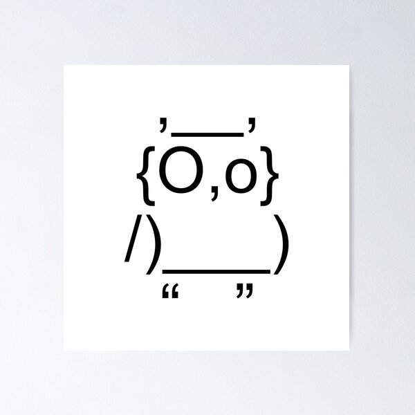 "Ascii Owl" Poster for Sale by amini54 | Redbubble