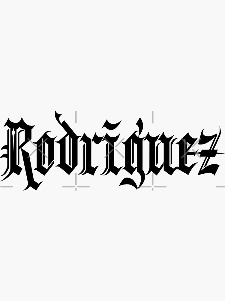 Pegatina for Sale con la obra «Rodríguez» de T-P-W | Redbubble
