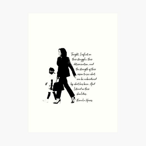 "Kamala-Harris-And-Ruby-Bridges-Long-Sleeve" Art Print by gwed719 ...