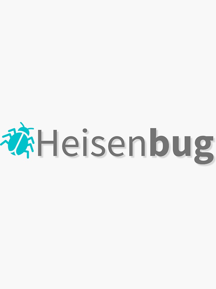 Pegatina «Logotipo de Heisenbug» de heisenbug-blog | Redbubble