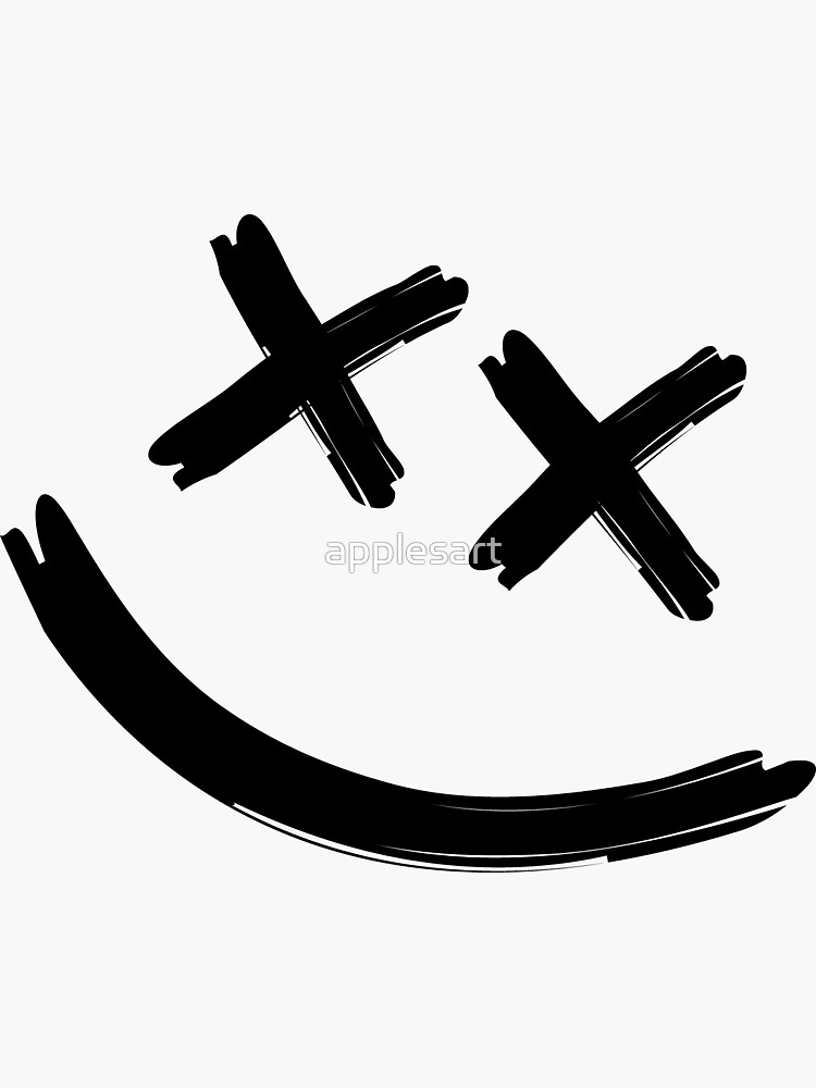 "Smiley face" Sticker for Sale by applesart | Redbubble
