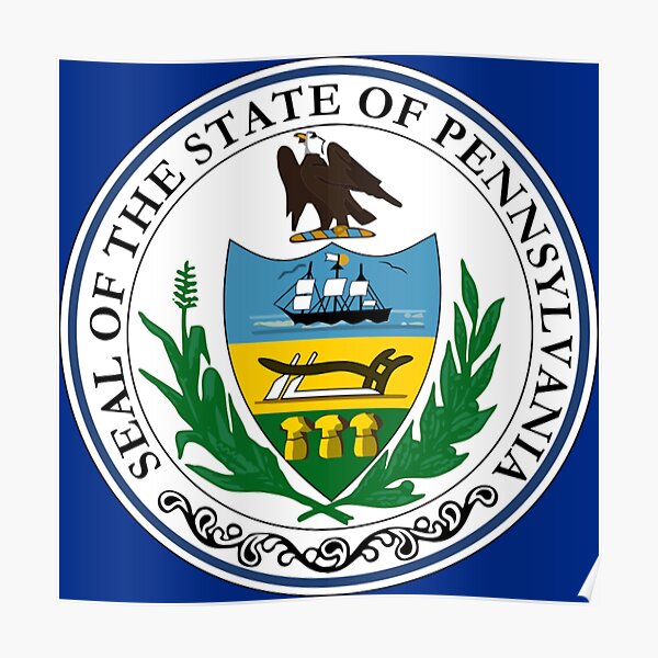 Pennsylvania State Seal Usa America Posters | Redbubble
