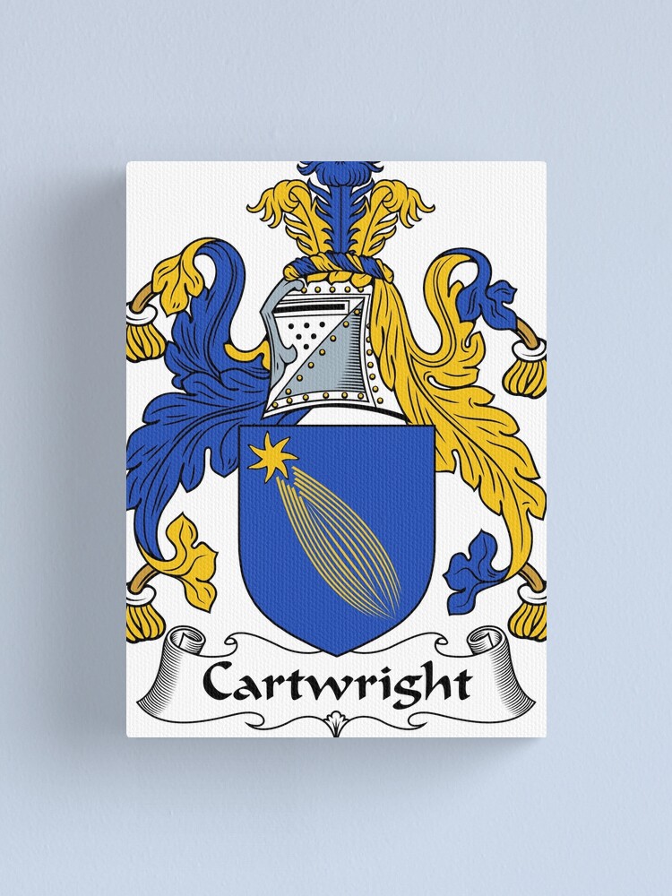 "Cartwright Coat of Arms / Cartwright Family Crest" Canvas Print for ...