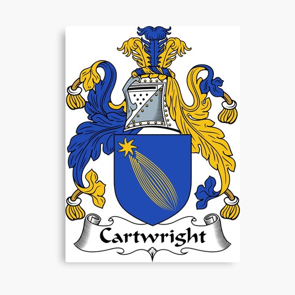 "Cartwright Coat of Arms / Cartwright Family Crest" Canvas Print for ...