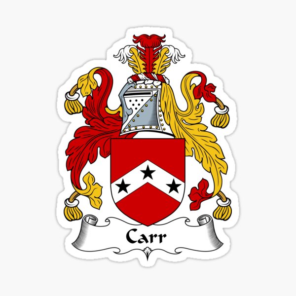 "Carr Coat of Arms / Carr Family Crest" Sticker for Sale by ...