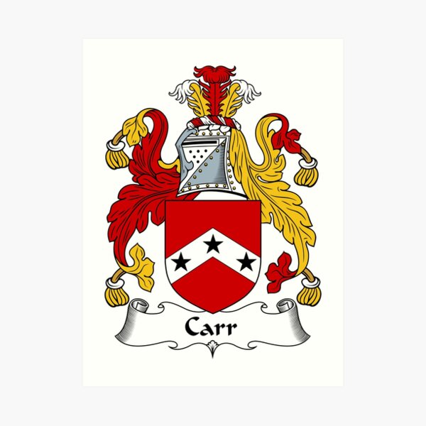 "Carr Coat of Arms / Carr Family Crest" Art Print for Sale by ...