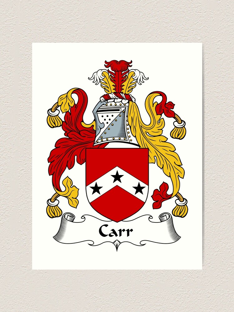 "Carr Coat of Arms / Carr Family Crest" Art Print for Sale by ...