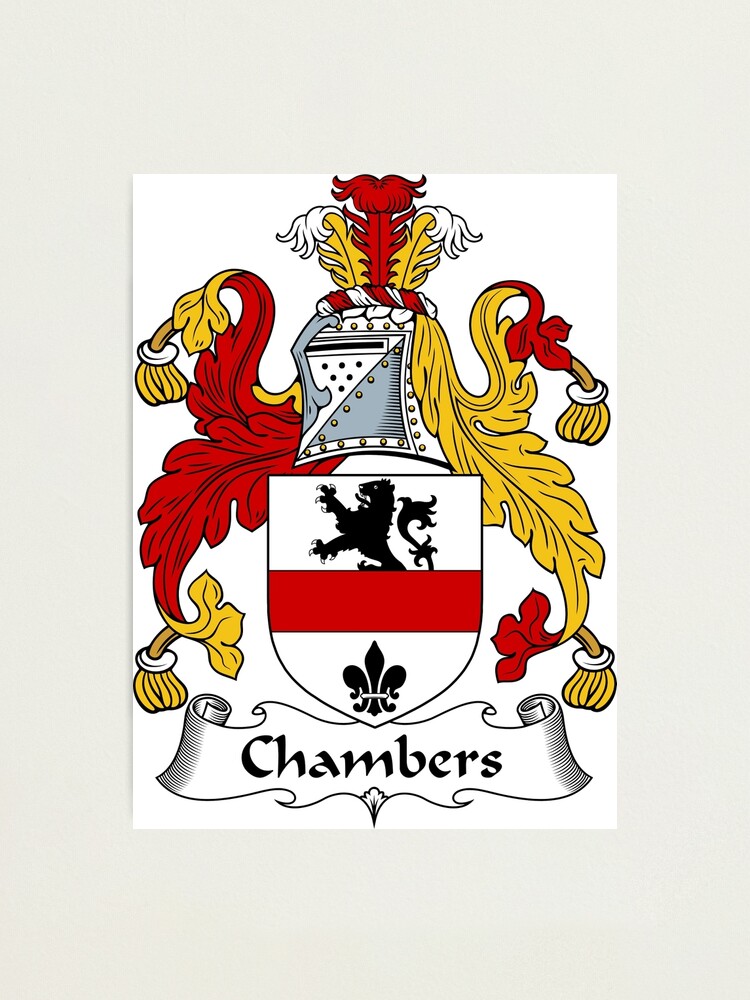 "Chambers Coat of Arms / Chambers Family Crest" Photographic Print for ...
