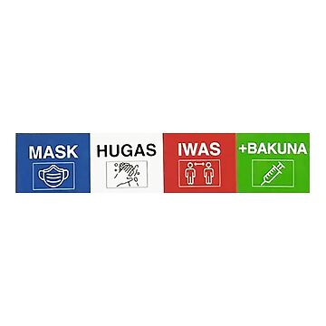 "Mask, Hugas, Iwas, Bakuna (Mask, Wash, Avoid, Vaccine)" Poster for ...