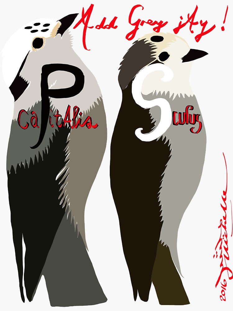 "Grey jay" Sticker for Sale by michdevilish | Redbubble