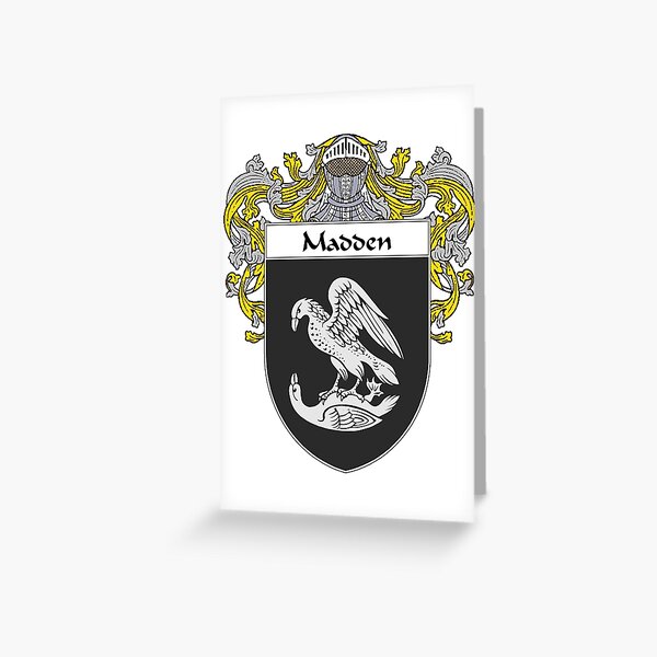 "Madden Coat of Arms/Family Crest" Greeting Card for Sale by IrishArms ...