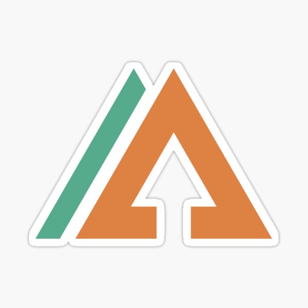 "Line Art Triangle " Sticker for Sale by 4bastan | Redbubble