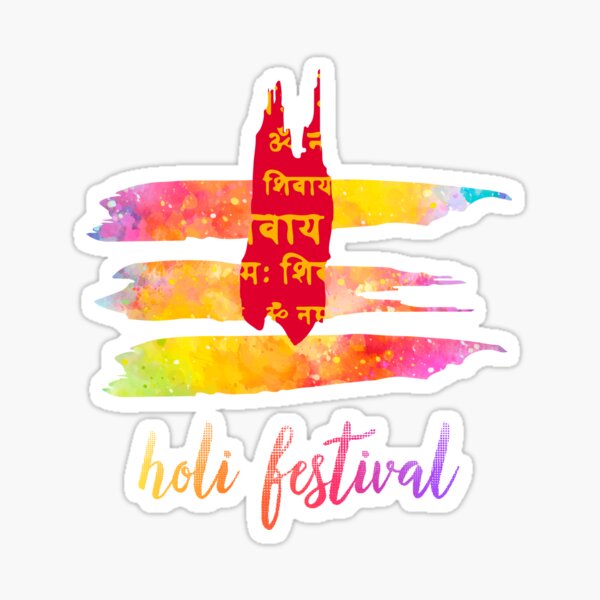 "Third Eye Holi Festival Happy Holi" Sticker for Sale by Yes-Monkey ...