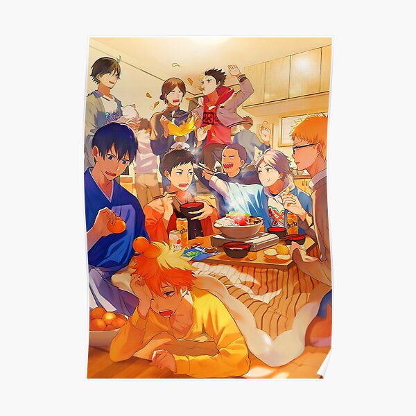 "Anime Haikyuu!!! Karasuno Team" Poster by Bethownsend | Redbubble