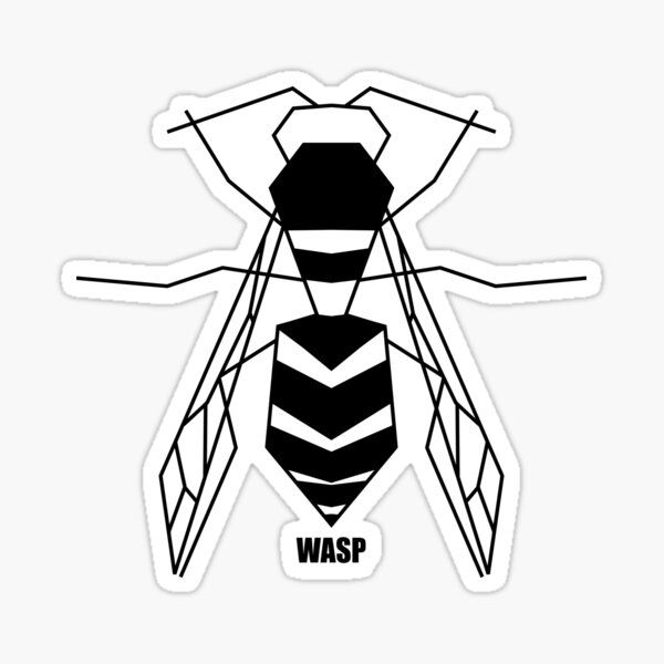 "Wasp" Sticker for Sale by bettiena | Redbubble