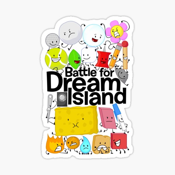"BFDI Poster White Classic TShirt2547" Sticker by AngelHane | Redbubble