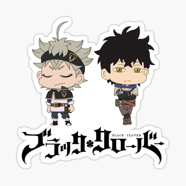 Black Clover Yuno Asta Chibi Sticker For Sale By Animebig Redbubble