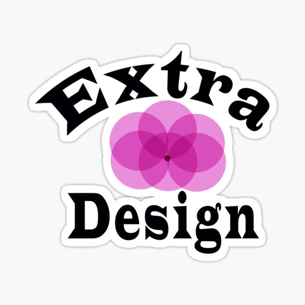 "Extra Design" Sticker for Sale by roidesign | Redbubble