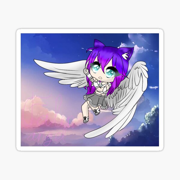 "Aesthetic gacha angel" Sticker for Sale by Sezuka | Redbubble