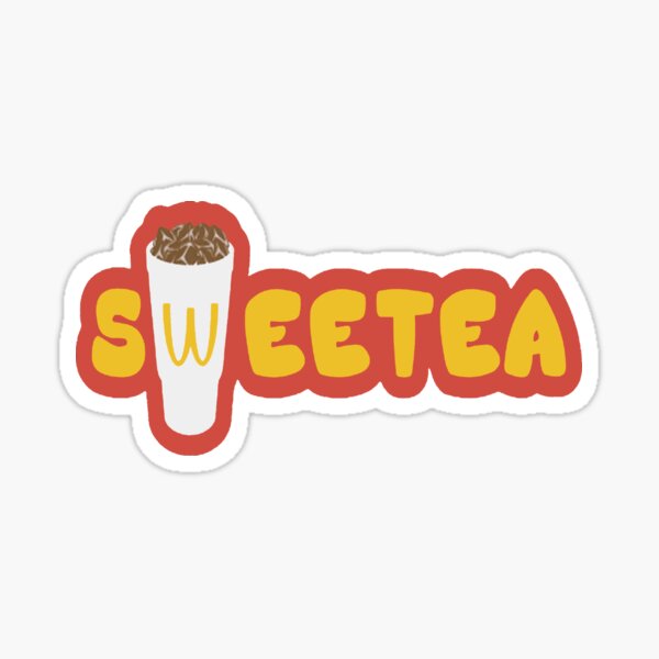 "sweetea" Sticker for Sale by Violetchiller | Redbubble