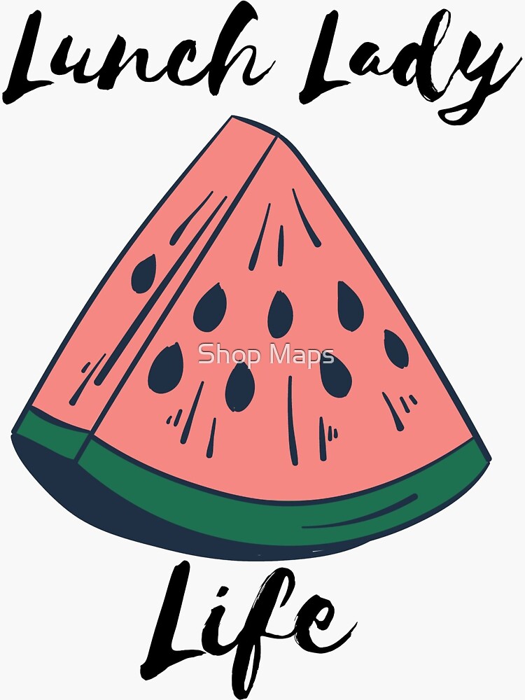 "Lunch Lady Life" Sticker by mehditoumi | Redbubble