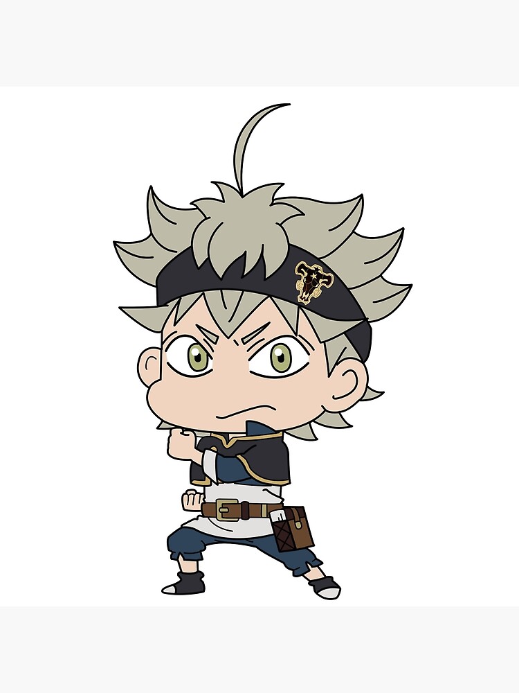 "Black Clover Asta Chibi" Poster by animebig | Redbubble
