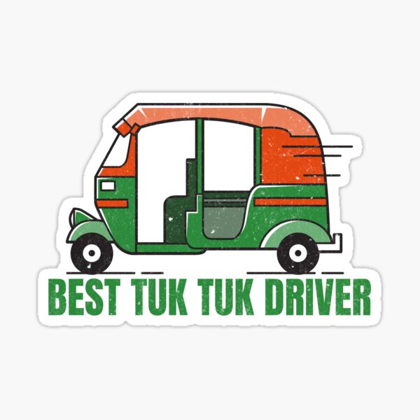 "Tuk tuk driver." Sticker by NobelFashion | Redbubble