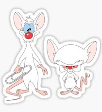 Pinky and the Brain Stickers | Redbubble
